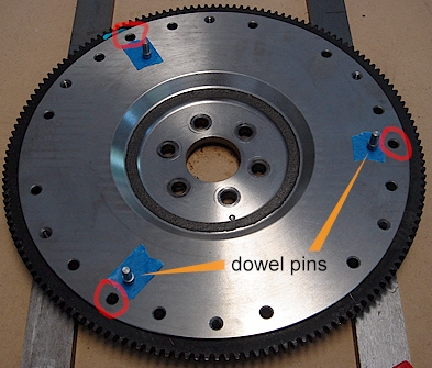 Flywheel dowel pins – Build Manual